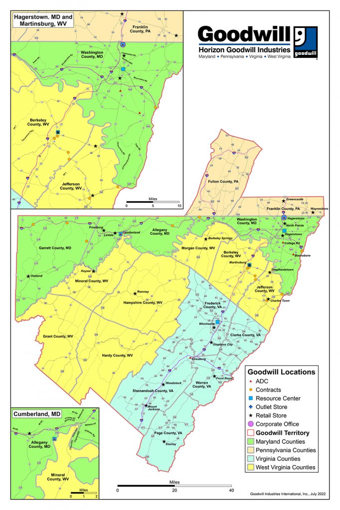 Know More About Our Service Area - Horizon Goodwill Industries