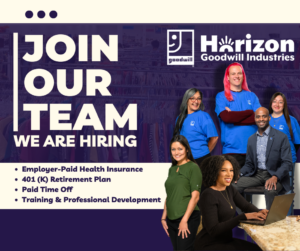 Welcome to Careers section.- Horizon Goodwill Industries
